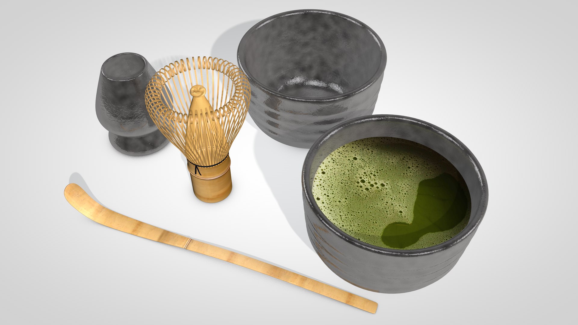 Matcha Tea Set 3D | 1142051 | TurboSquid