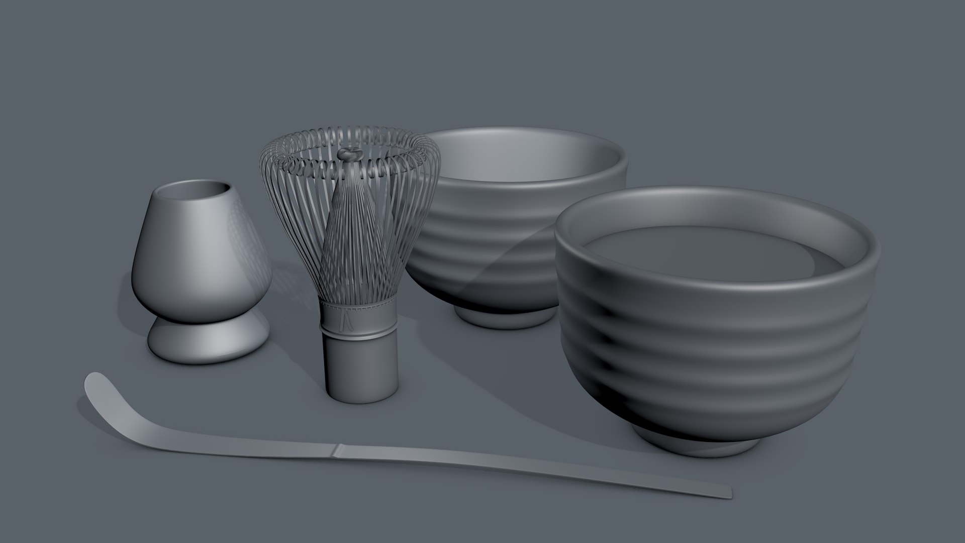 Matcha Tea Set 3D | 1142051 | TurboSquid