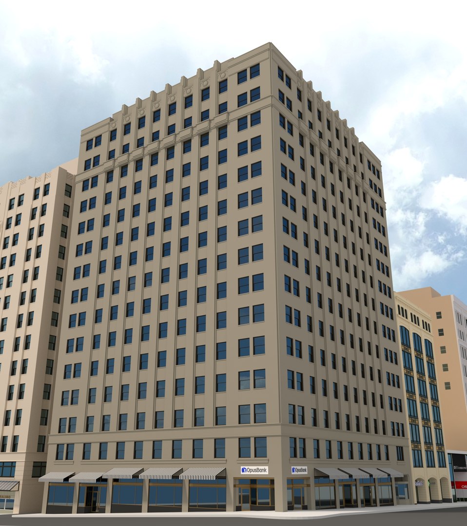 Downtown Seattle City Block 3d Model