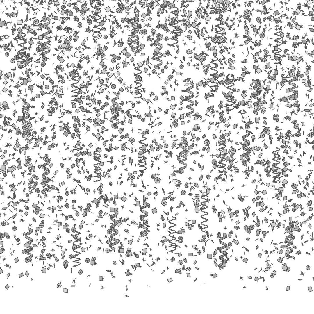 Confetti Birthday Decoration 3d Model