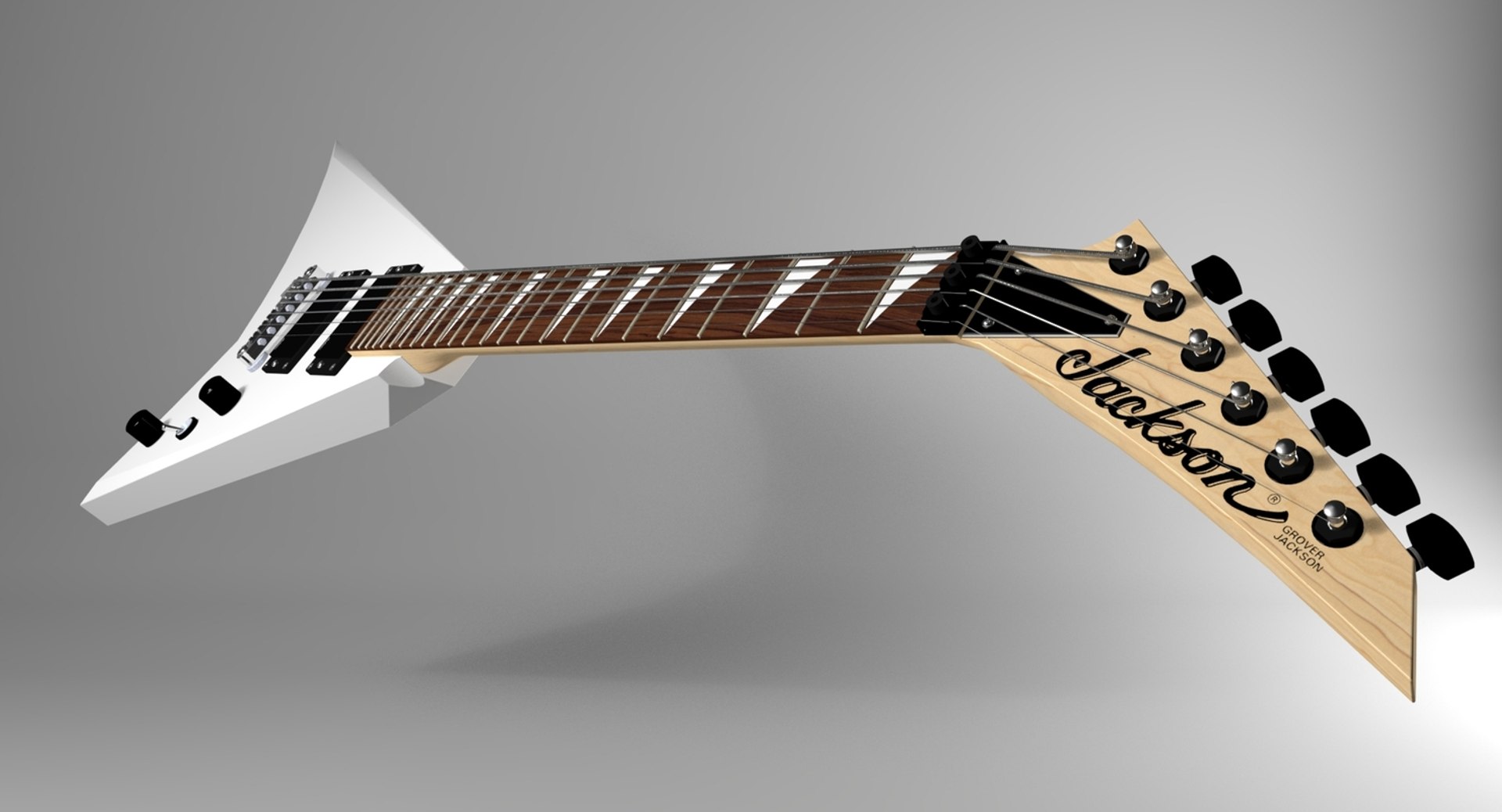 3d Model Guitar Jackson Js30 Rr