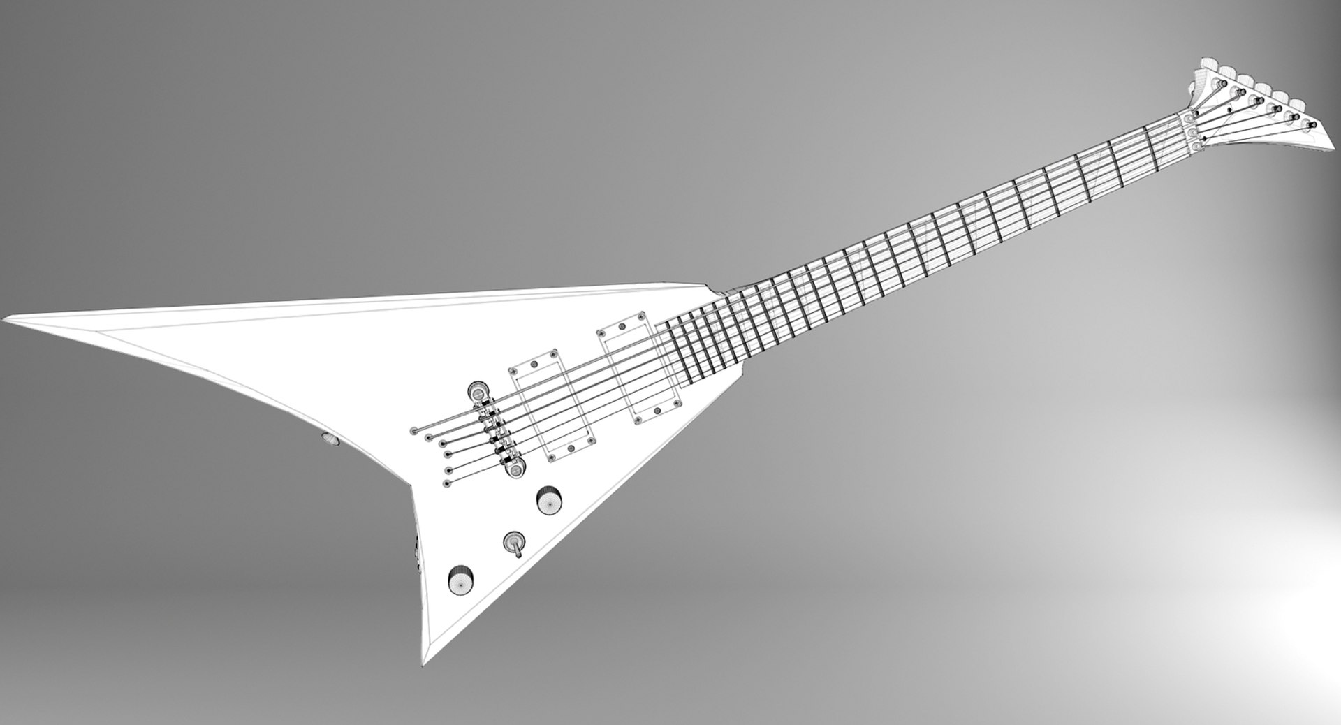 3d Model Guitar Jackson Js30 Rr