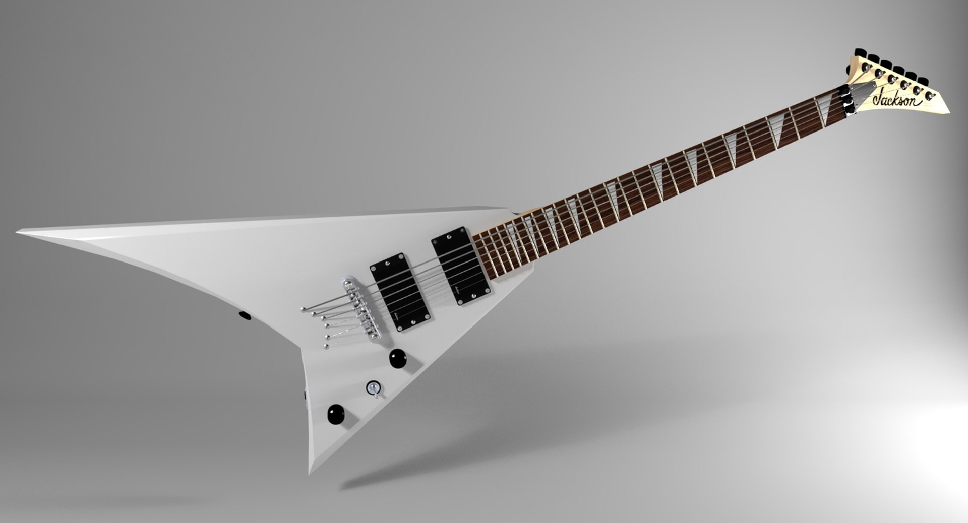 3d Model Guitar Jackson Js30 Rr