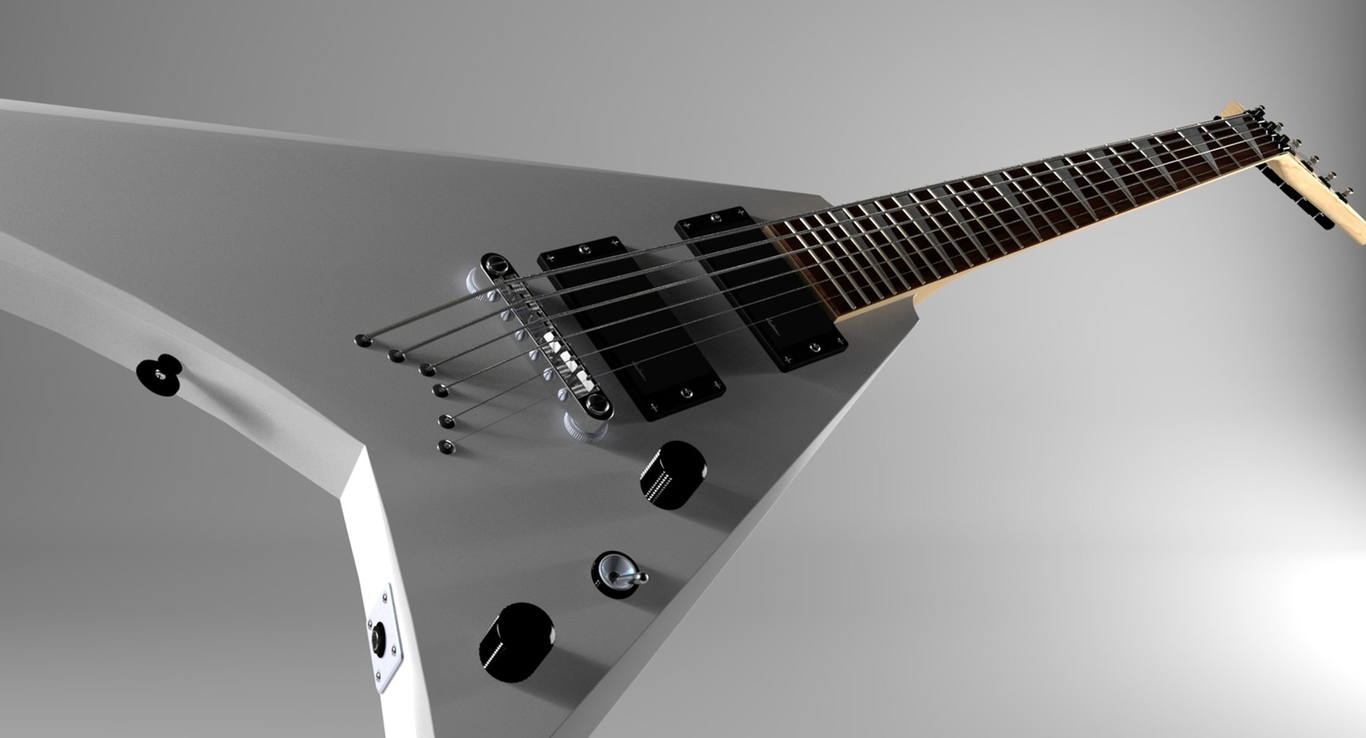 3d Model Guitar Jackson Js30 Rr
