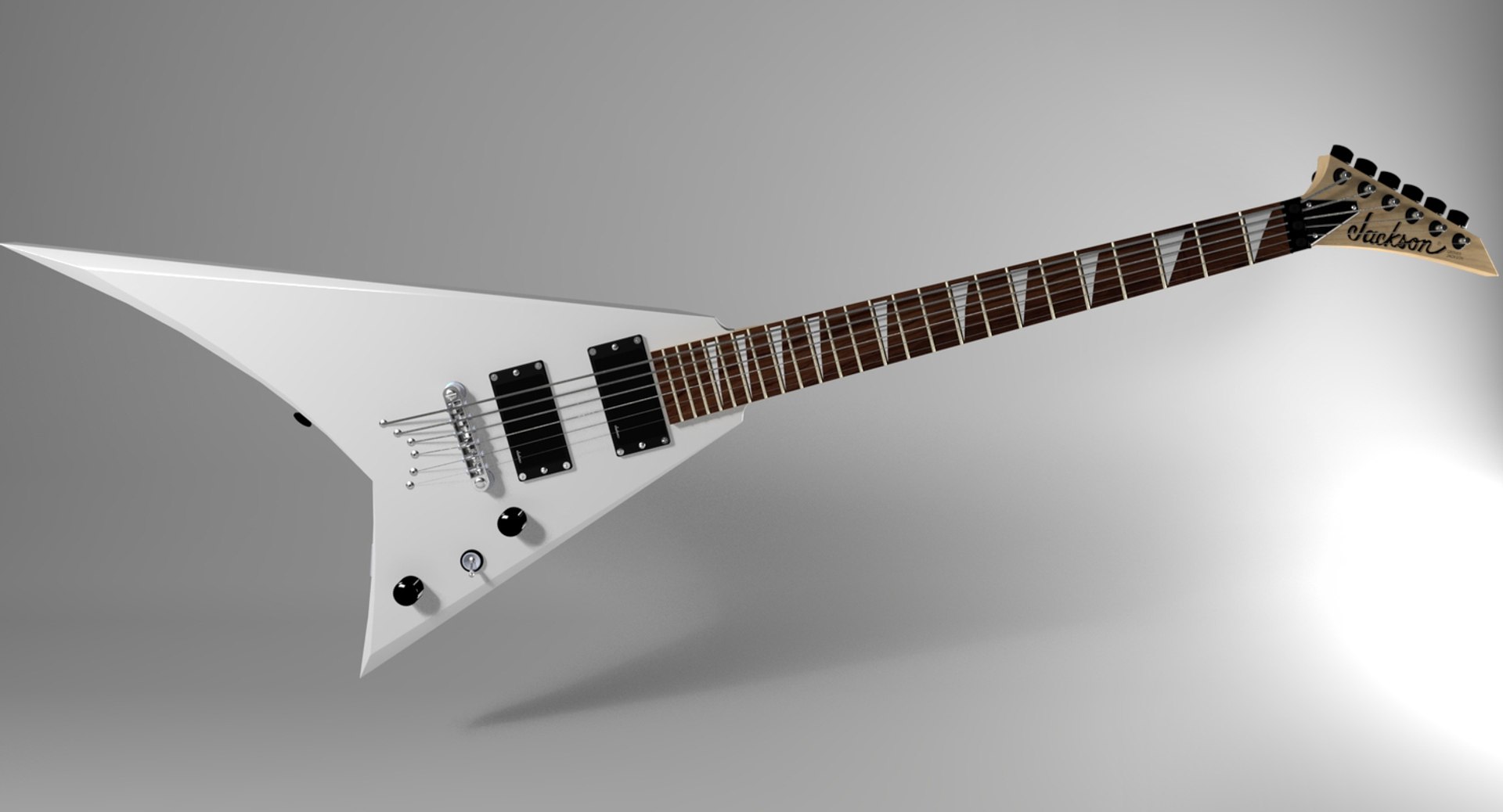 3d Model Guitar Jackson Js30 Rr