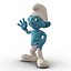 3d Smurf Rigged Model