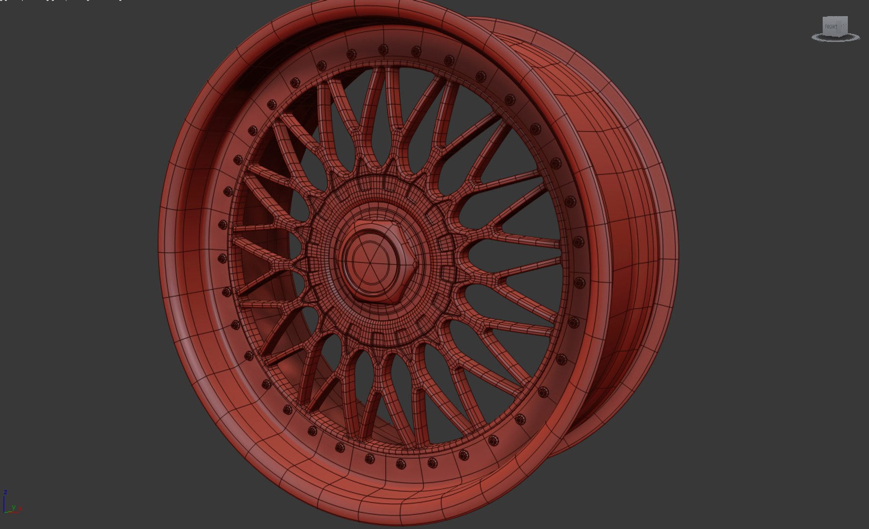 Classic Wheel 3d Max