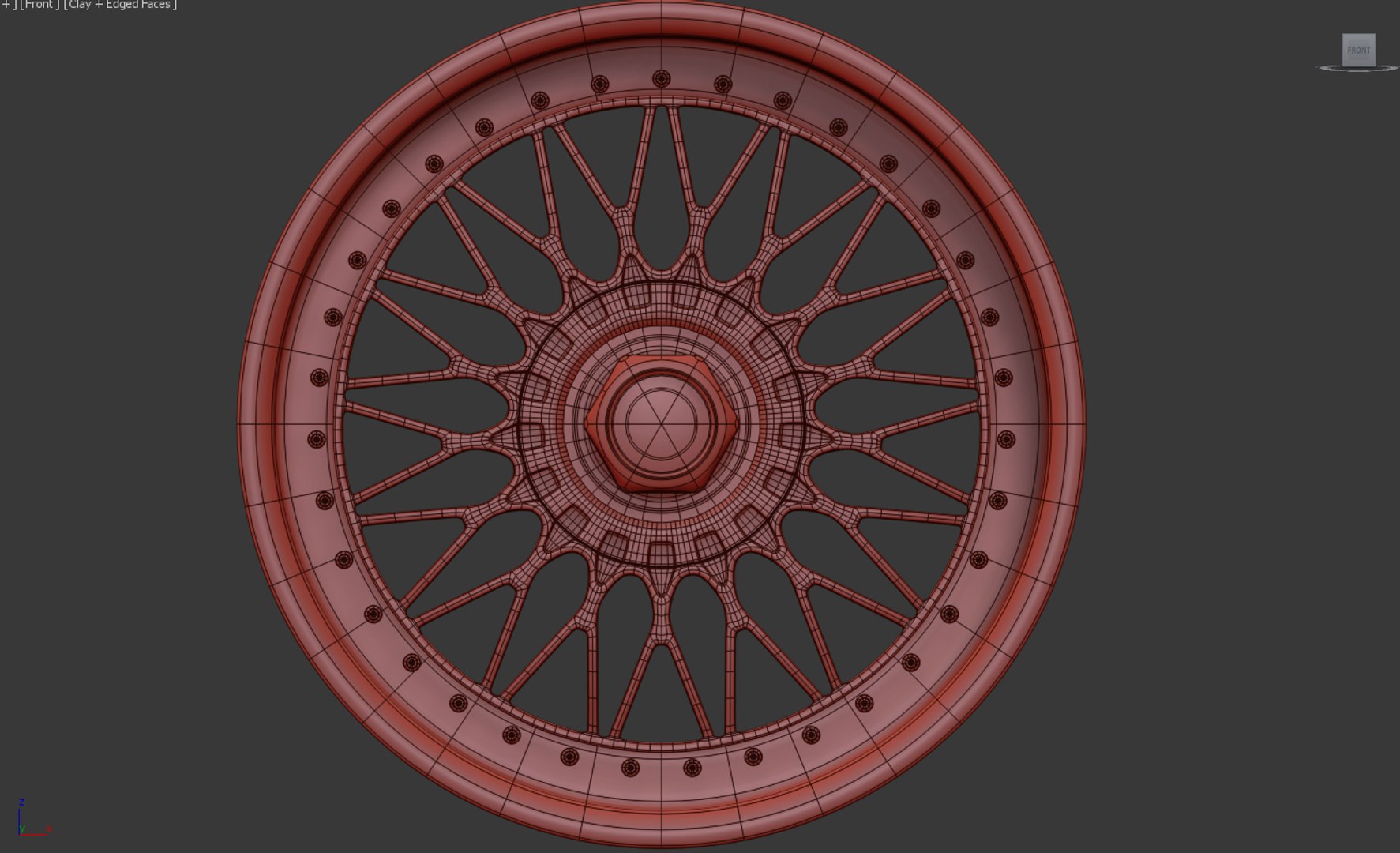 Classic Wheel 3d Max