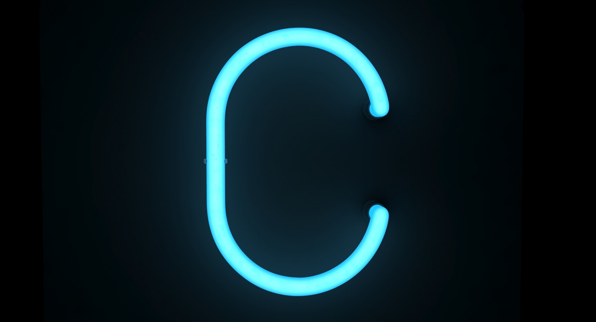 3D Model Neon Letter Light - TurboSquid 1627525
