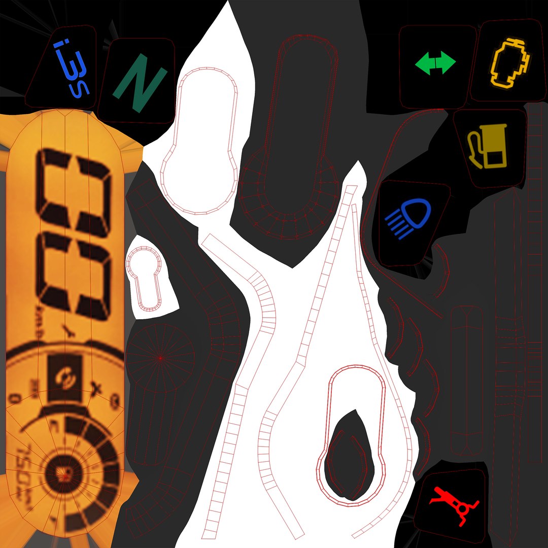 Splendor Bike Meter 3D Model - TurboSquid 2391872