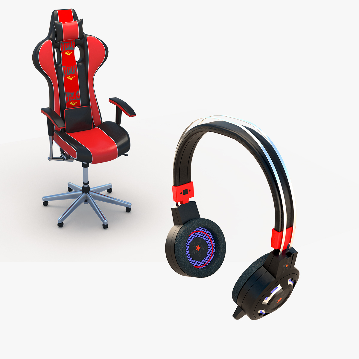 3D model Headset and Game Seat - TurboSquid 1760861