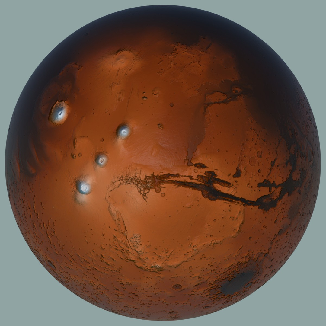 3D Globe Mars 2 - TurboSquid 1428328