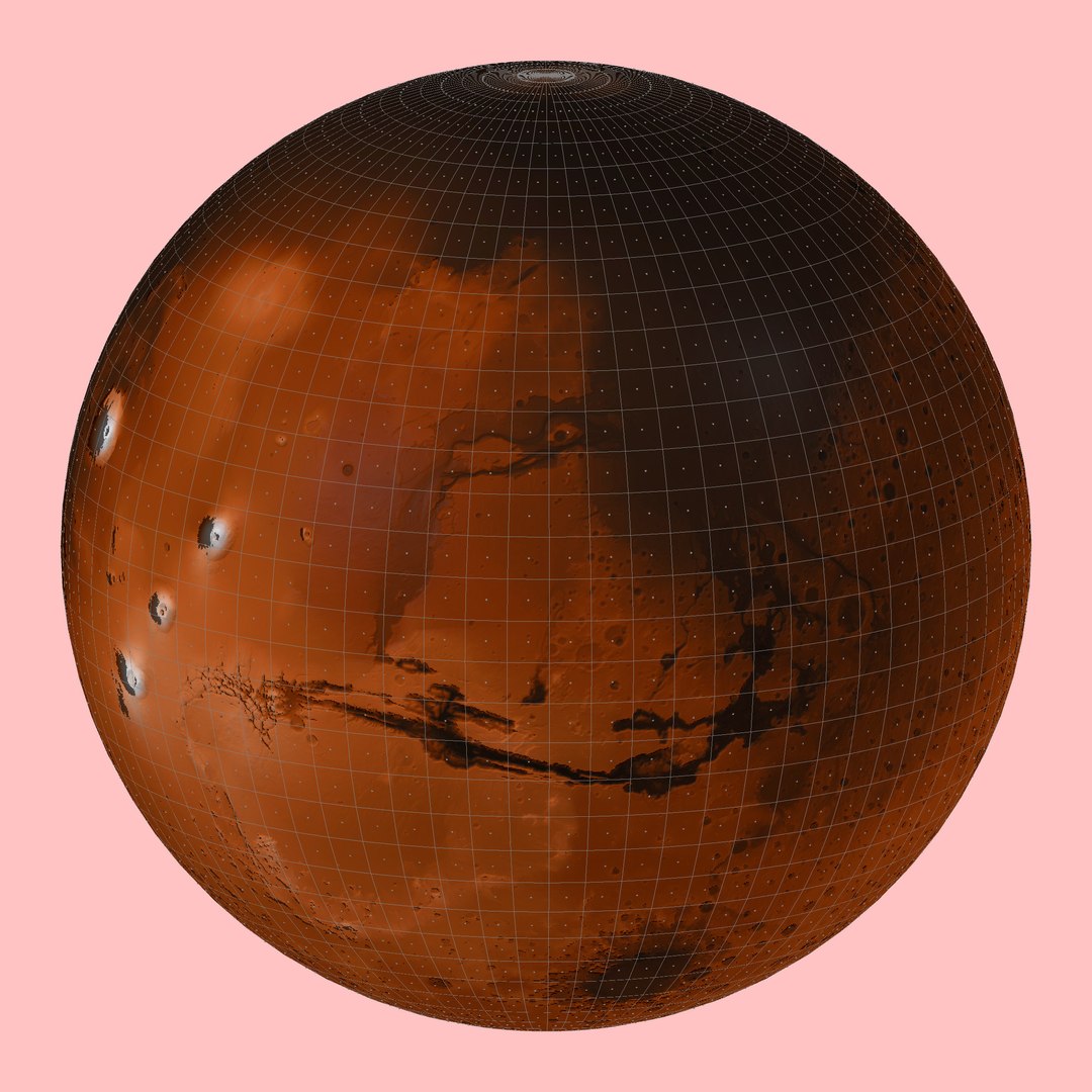 3d Globe Mars 2 Turbosquid 1428328