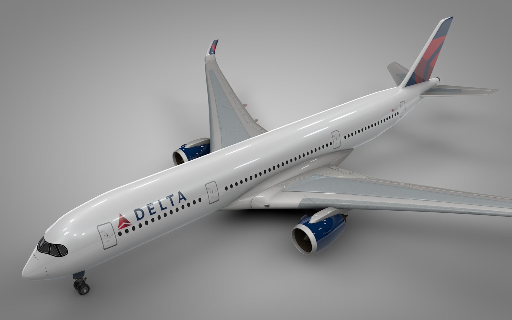 A350-900 Delta Airlines L1099 Model - TurboSquid 1647887
