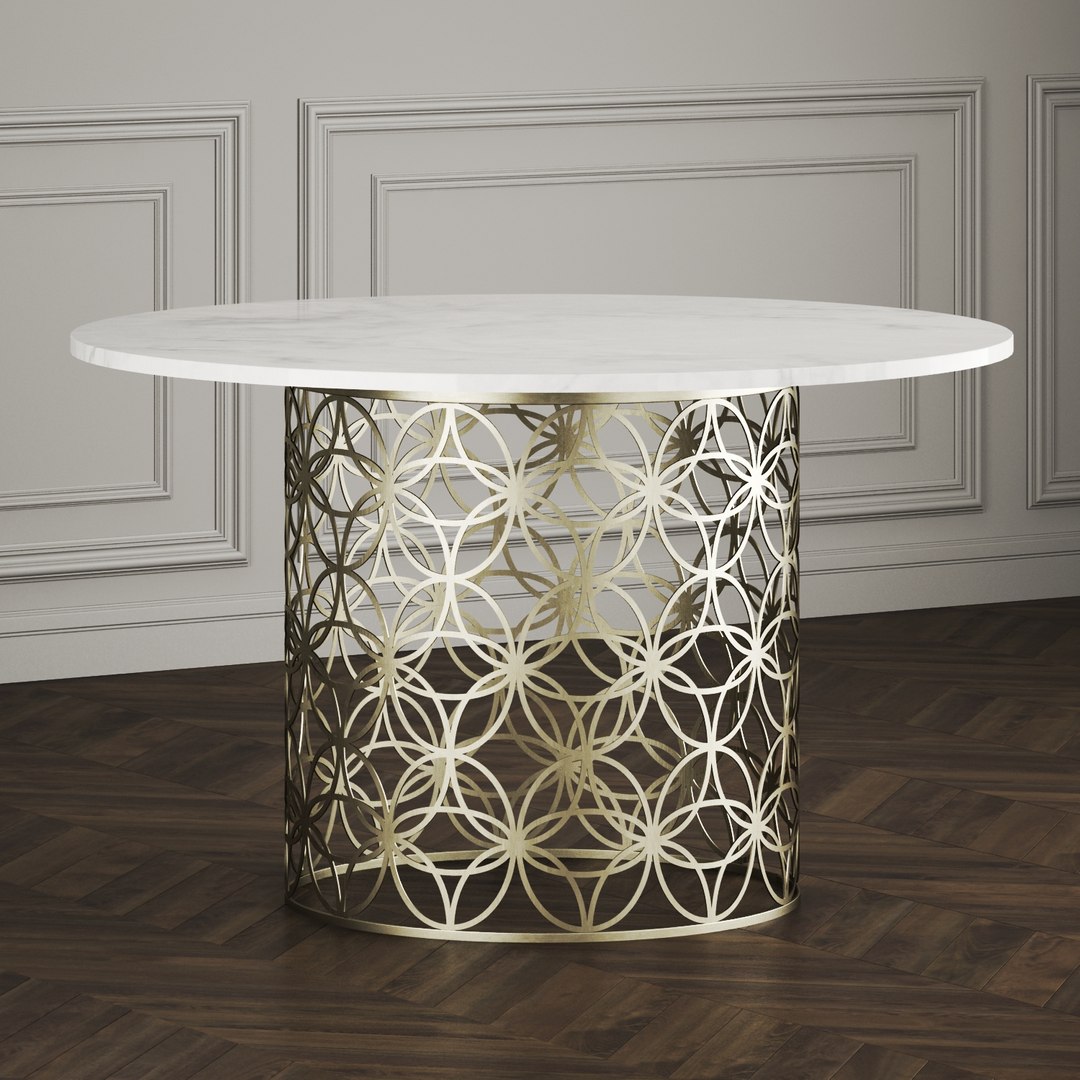 Omega Dining Table 3D Model - TurboSquid 1655063