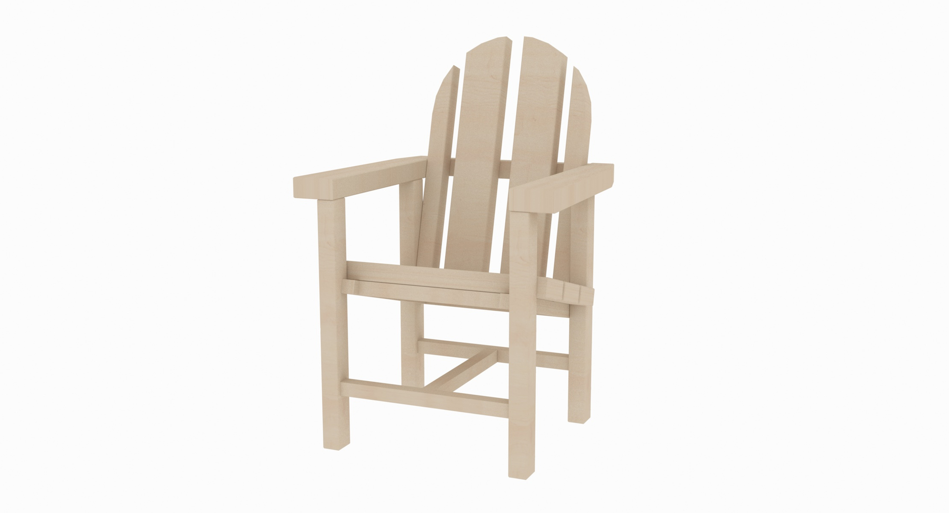Beach Wooden Chair 3D Model - TurboSquid 1513998