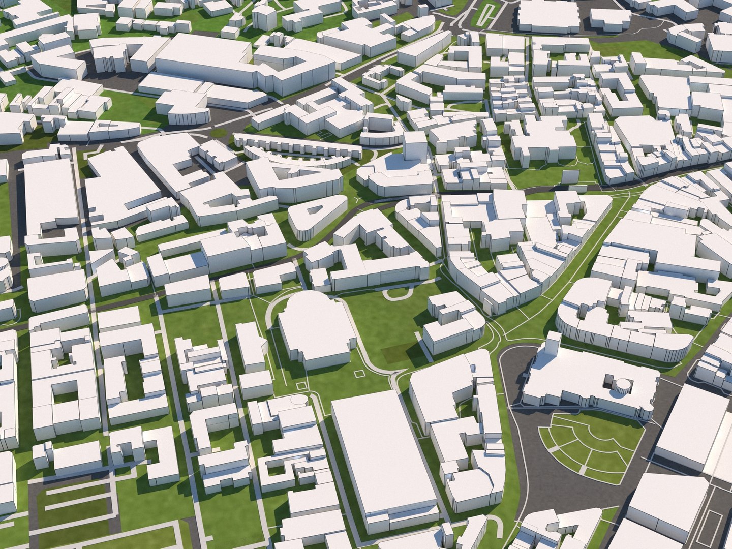 3D buildings houses maps model - TurboSquid 1553209