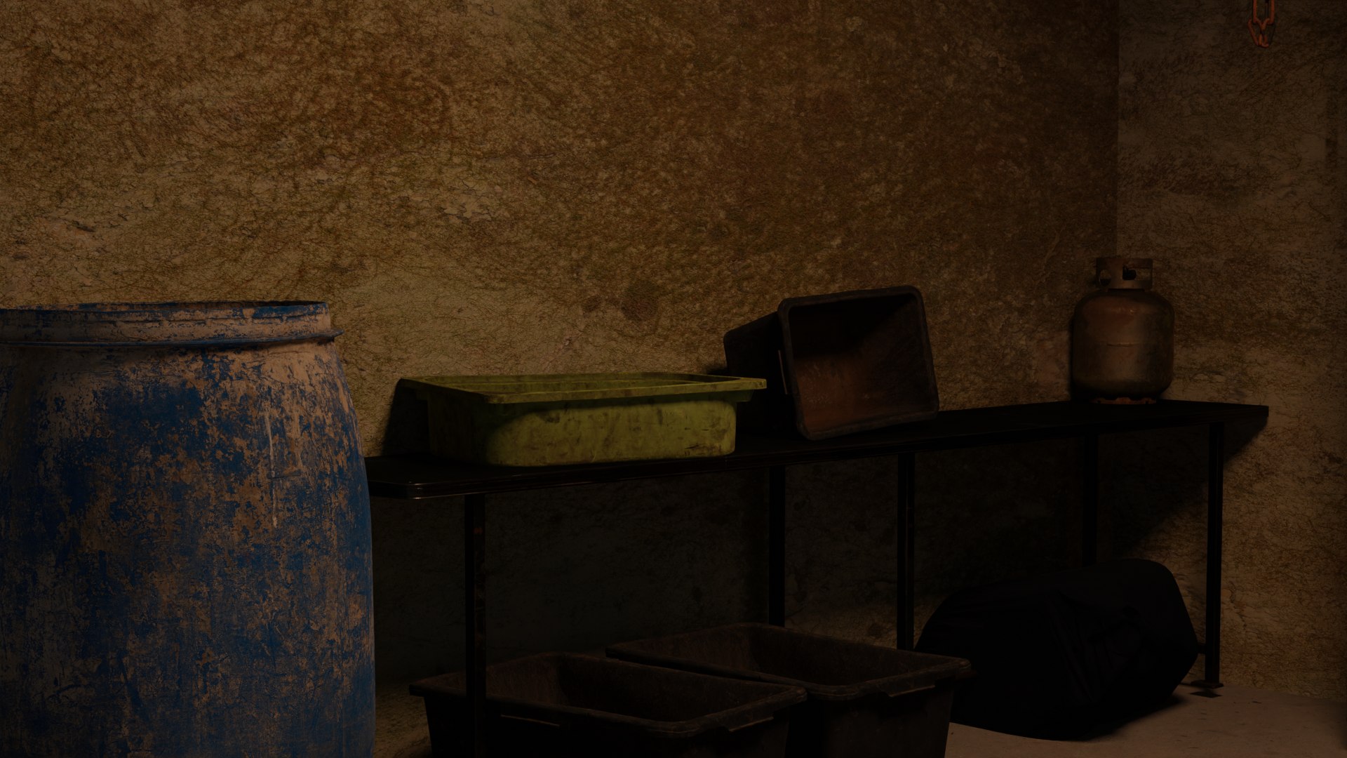 Simple Old Basement With Chains High Quailty 3D Model - TurboSquid 1981593