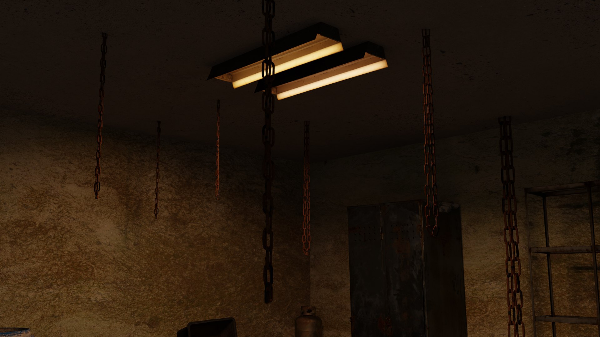 Simple Old Basement With Chains High Quailty 3D Model - TurboSquid 1981593