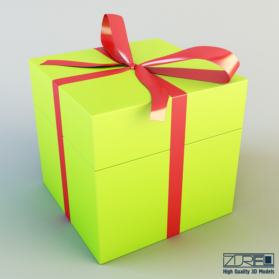 Gift Box 3d Model