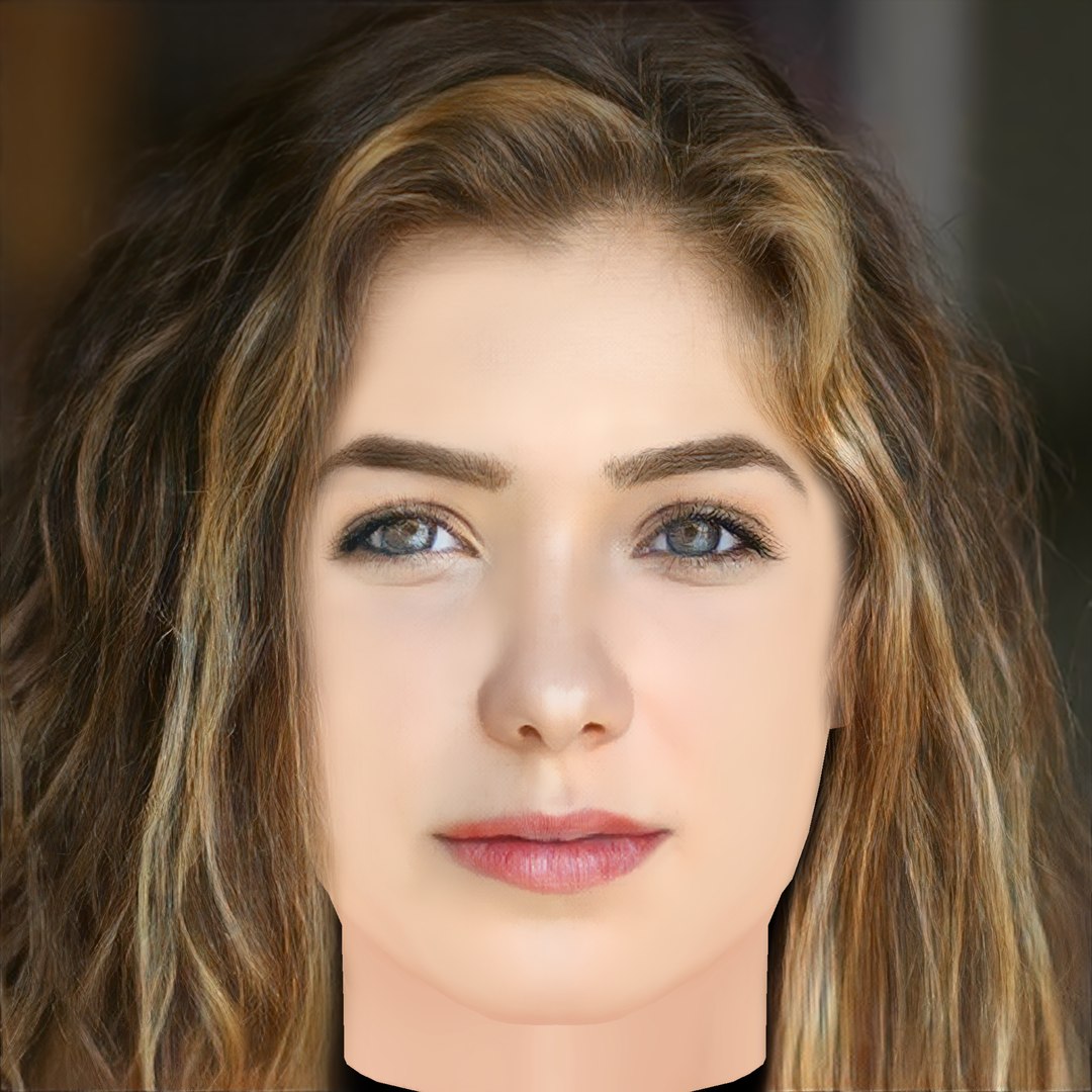 Haley Lu Richardson Head - No Hair - Low Poly Head For Game 3D ...