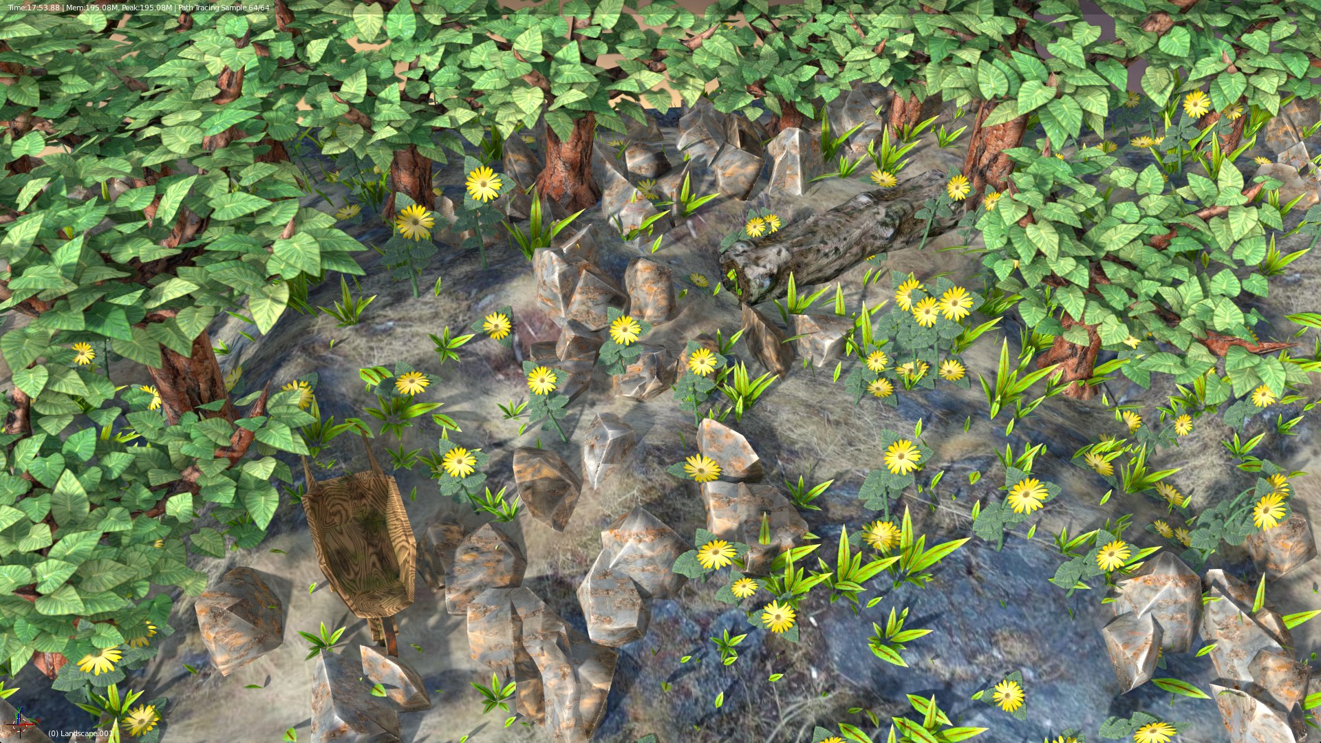 free particle tree a1 3d model