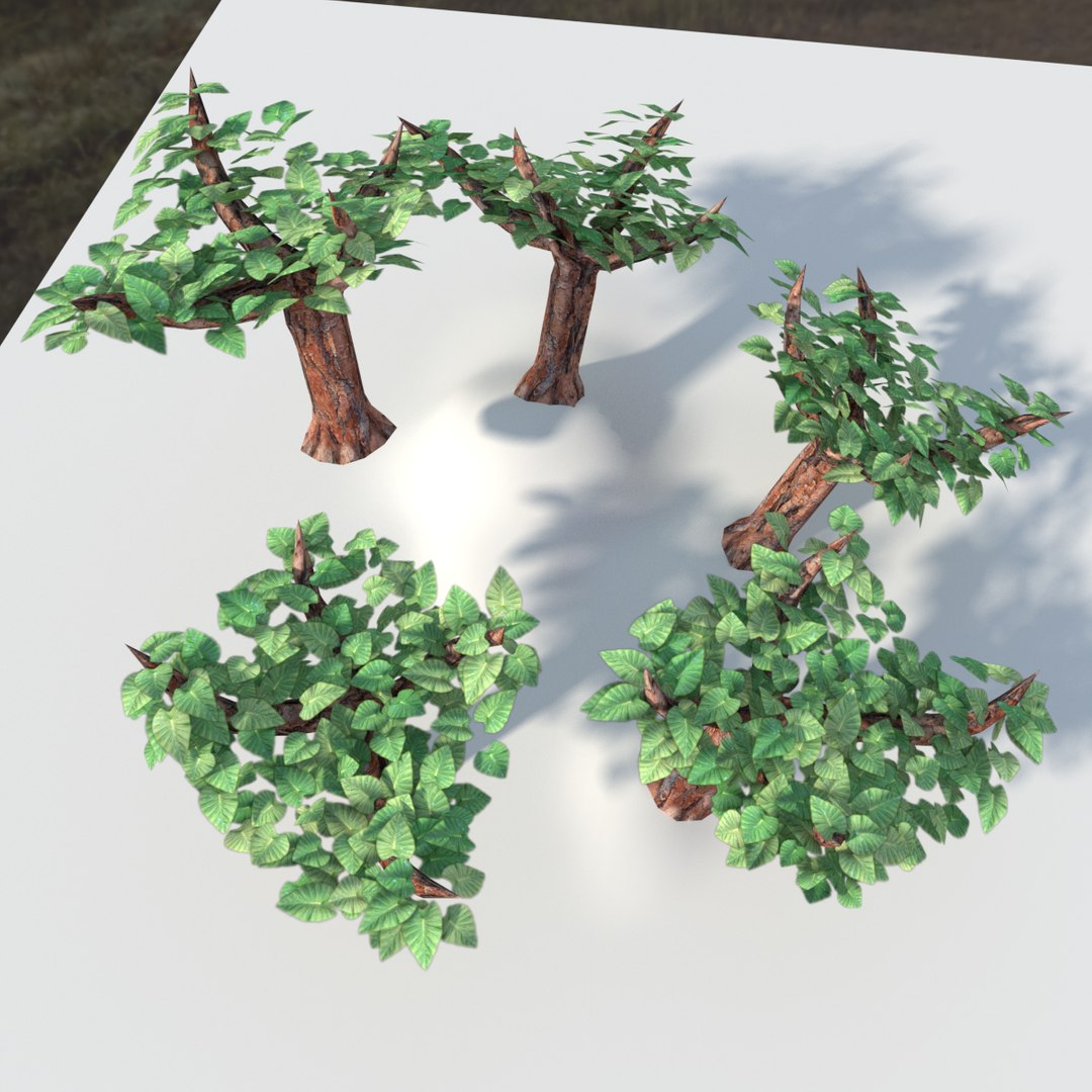 free particle tree a1 3d model