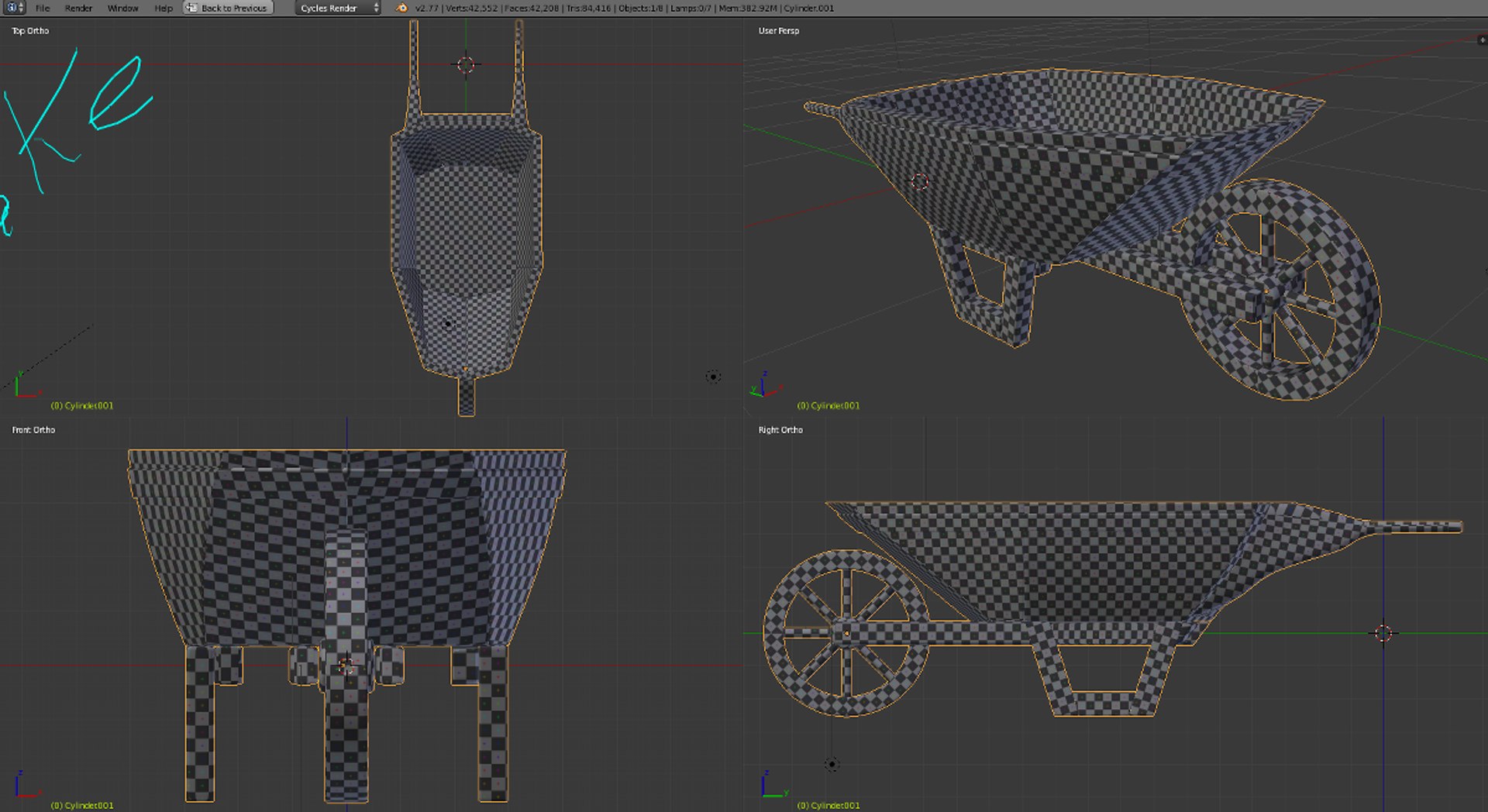 free particle tree a1 3d model