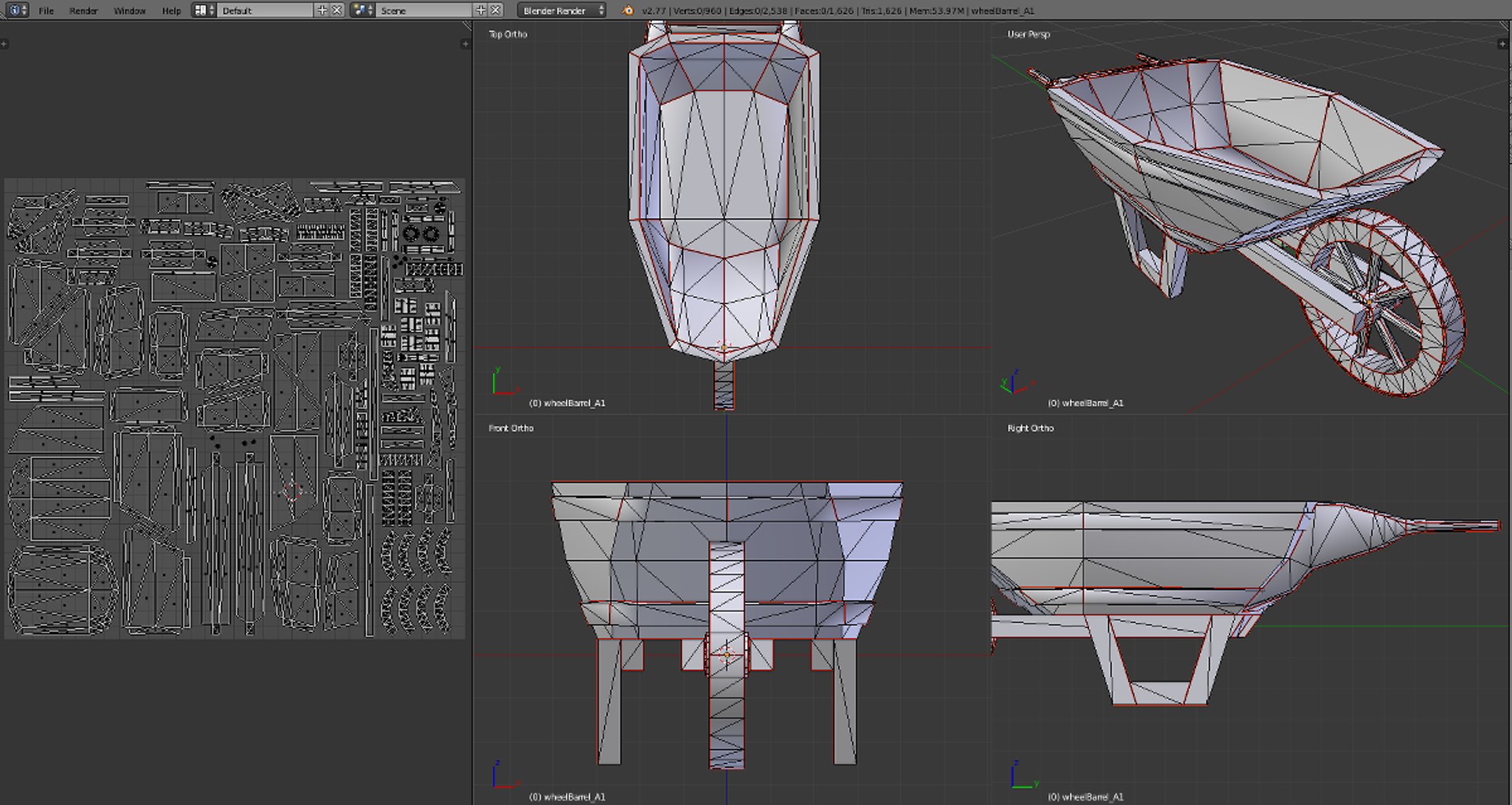 free particle tree a1 3d model