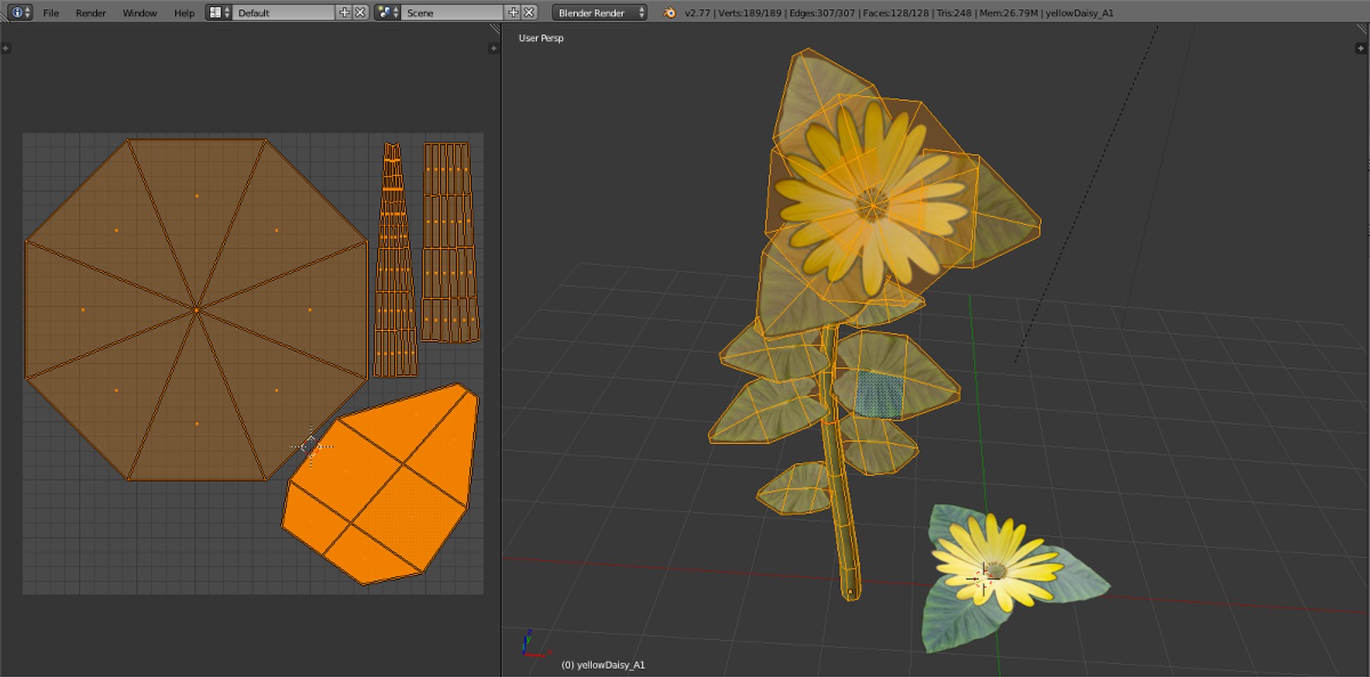 free particle tree a1 3d model