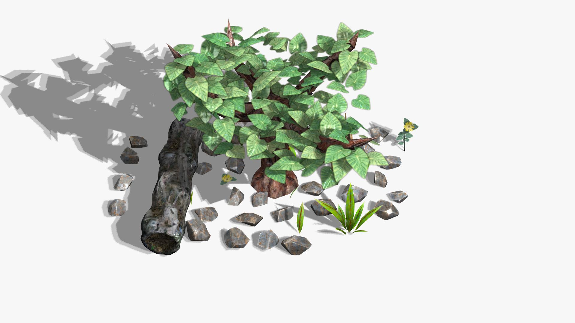 free particle tree a1 3d model