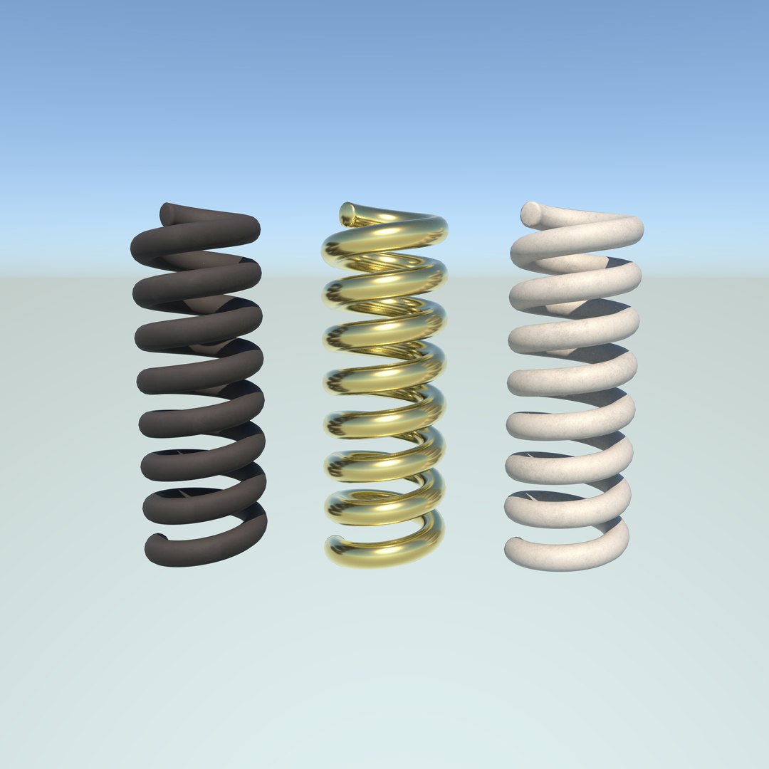 3D Spring 3D Model 3D Model - TurboSquid 2361126