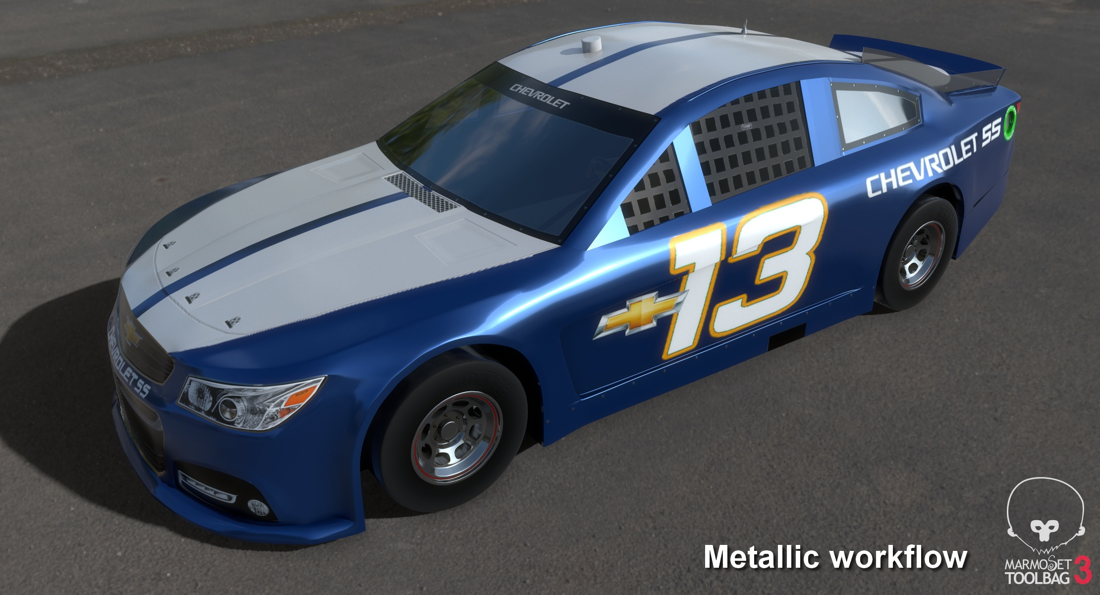 Generic nascar chevrolet 2017 3D model - TurboSquid 1180341
