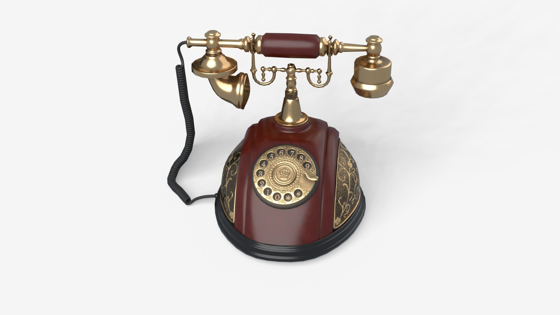 3D Model Retro Phone - TurboSquid 2116848