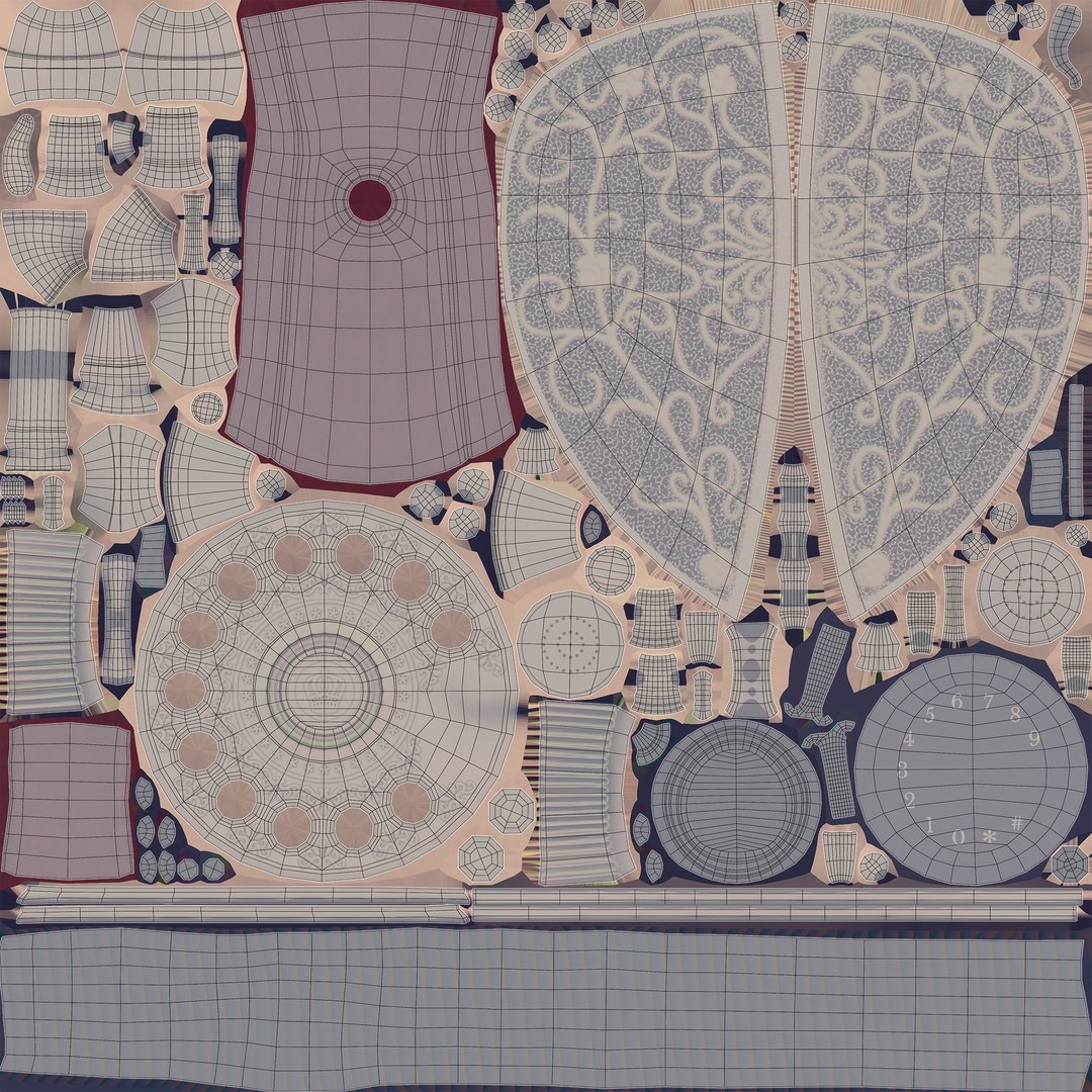 3D Model Retro Phone - TurboSquid 2116848