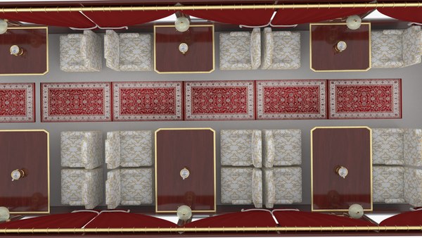 인테리어가 있는 증기 기관차 3D 모델 - TurboSquid 1830300