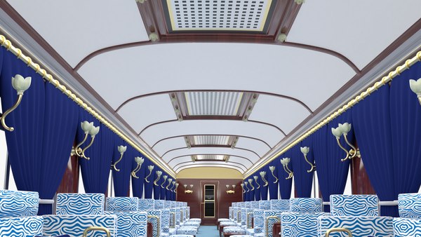 인테리어가 있는 증기 기관차 3D 모델 - TurboSquid 1830300