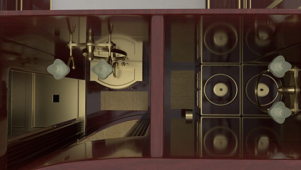 인테리어가 있는 증기 기관차 3D 모델 - TurboSquid 1830300