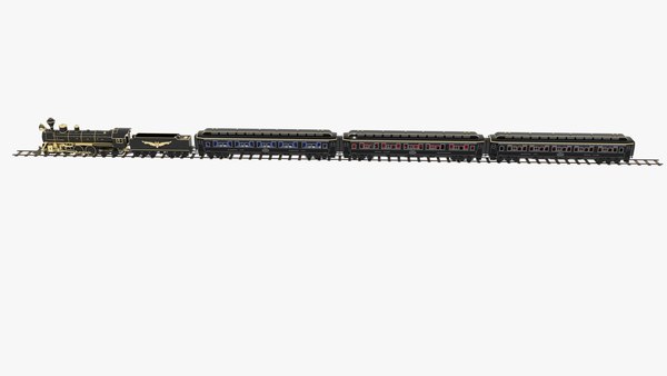 Steam Train With Interior 3D model - TurboSquid 1830300