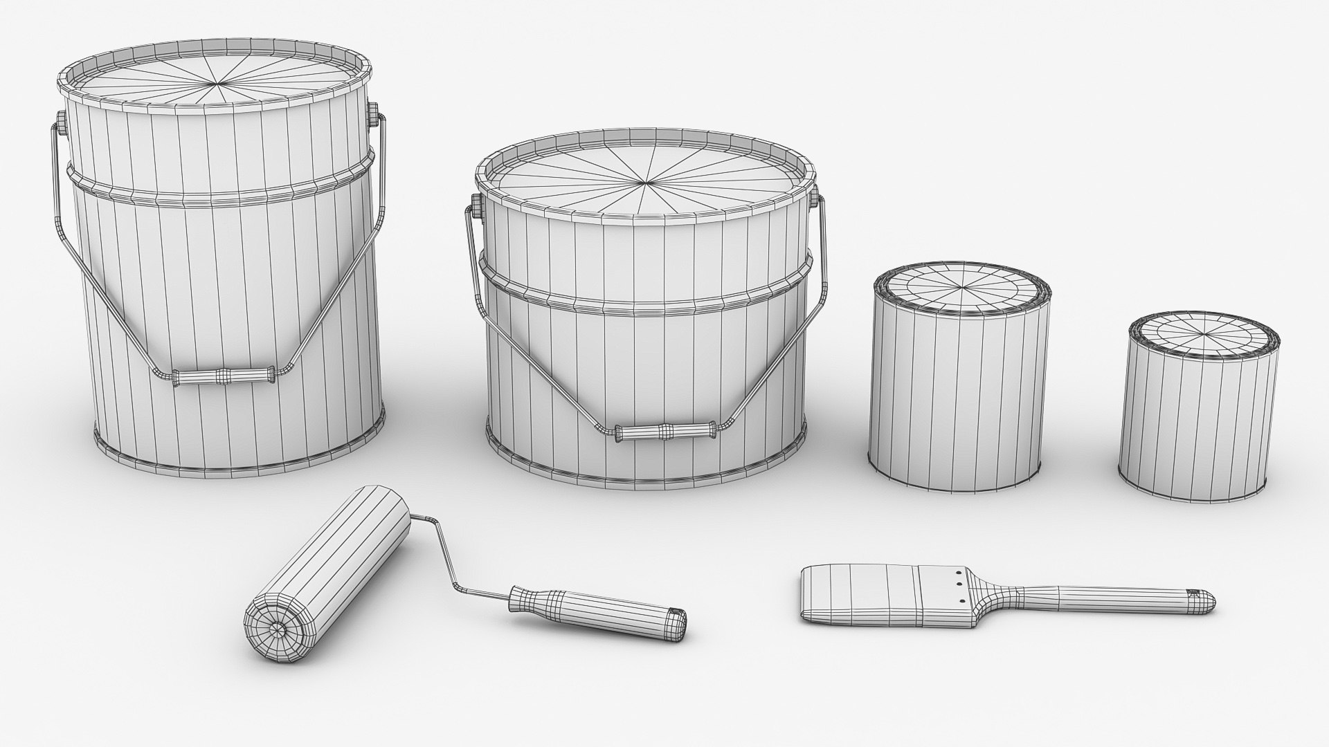 Painter Tools Pack Model - TurboSquid 2327287