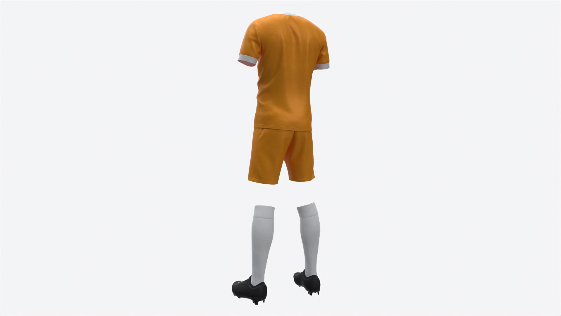 Soccer Uniform With Boots Yellow 3D - TurboSquid 2093270