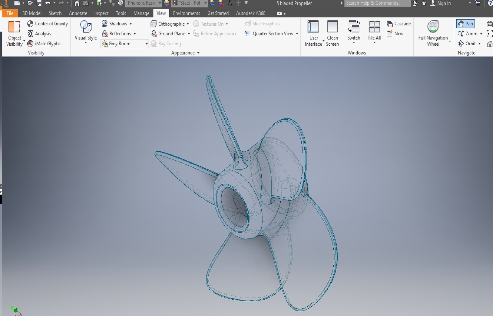 3D 5 Bladed Propeller - TurboSquid 1969938