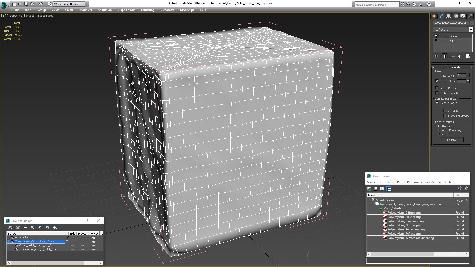 Transparent Cargo Pallet Cover 3D - TurboSquid 2236689