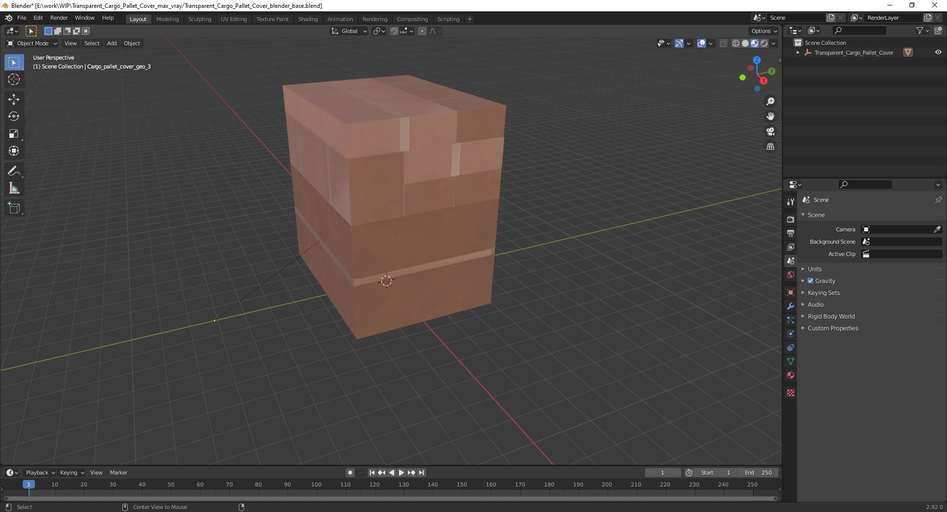 Transparent Cargo Pallet Cover 3D - TurboSquid 2236689