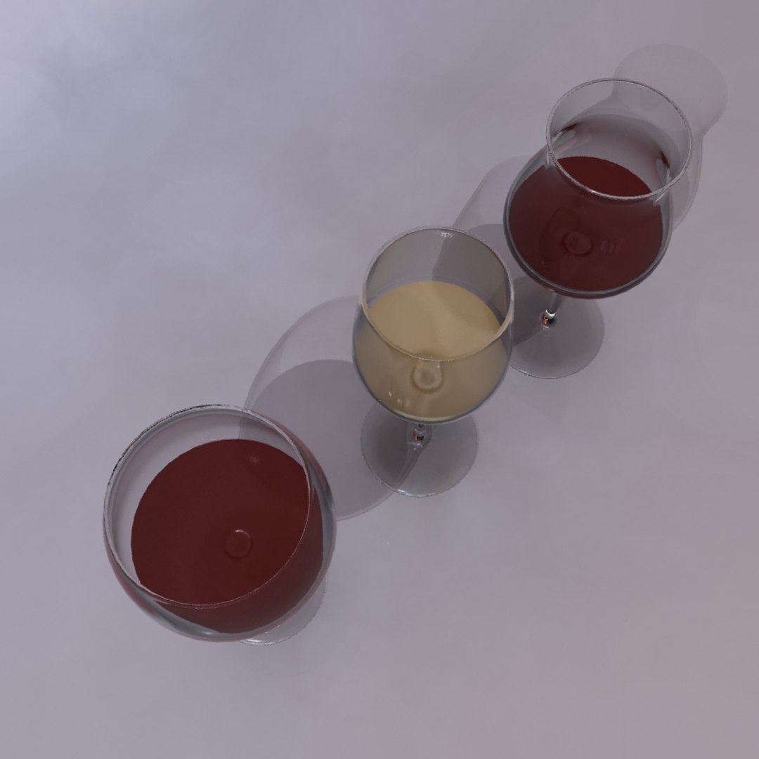 Free 3ds Mode Wine Glasses