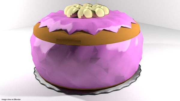 3D Blender cake cakes dessert
