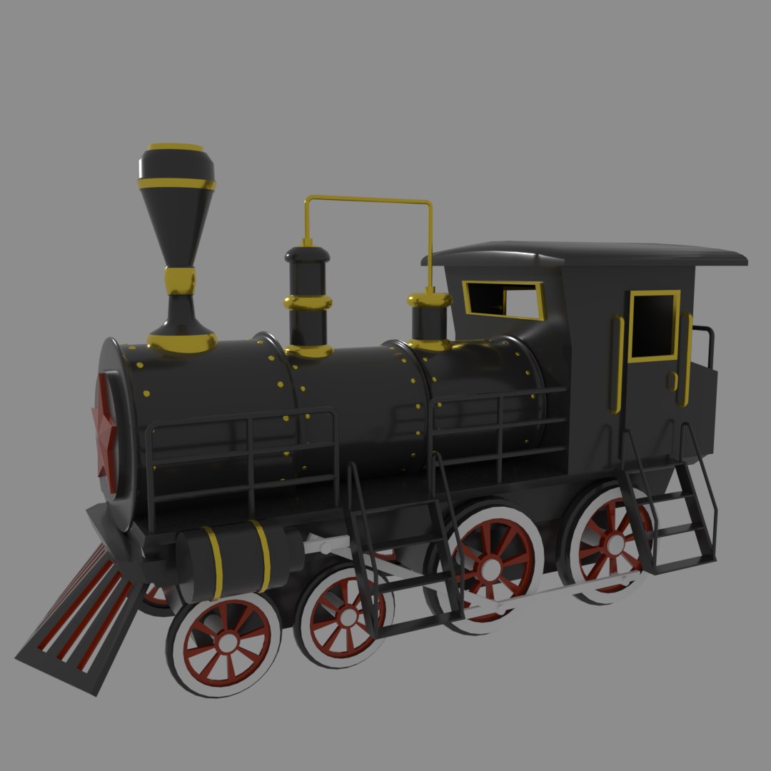 Steam Locomotive 3D Model - TurboSquid 1220570