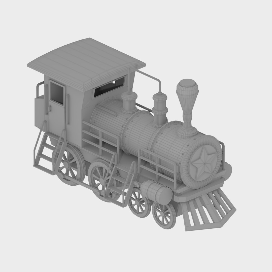 Steam Locomotive 3D Model - TurboSquid 1220570