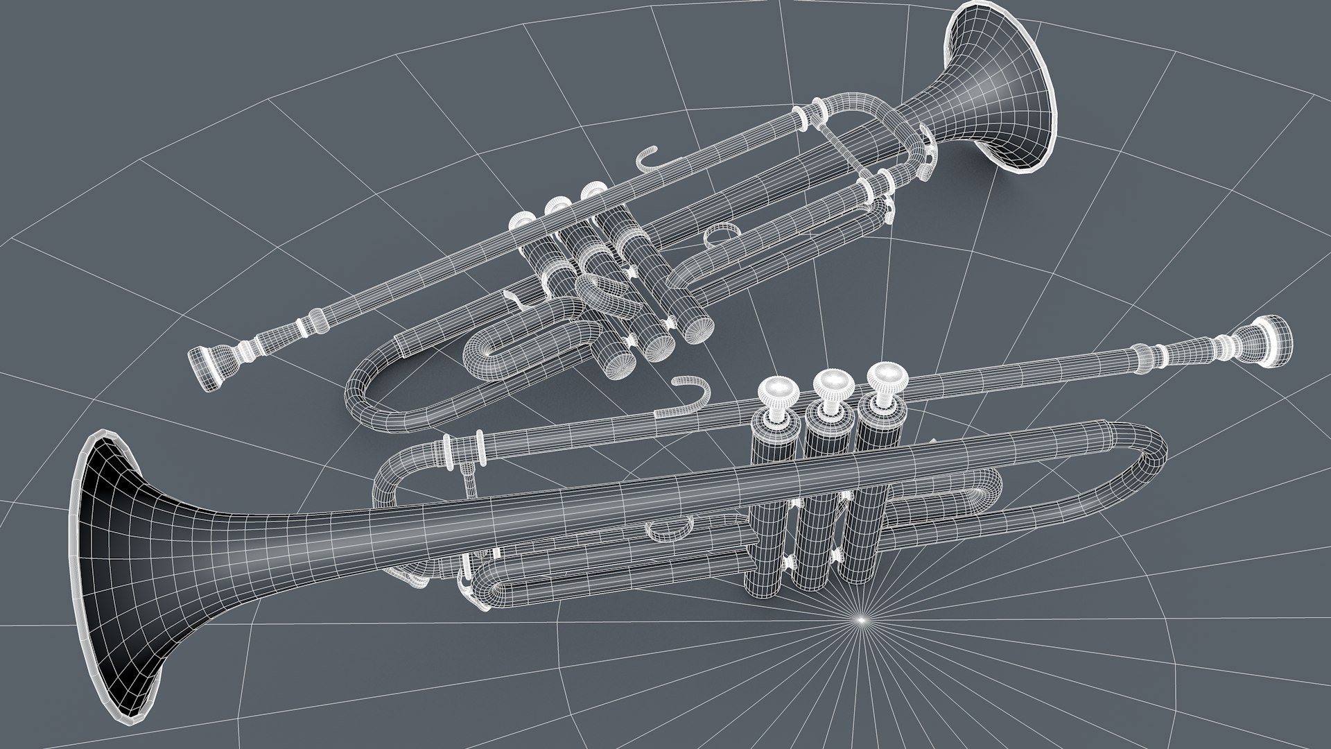 3D Trumpet Model - TurboSquid 1186307