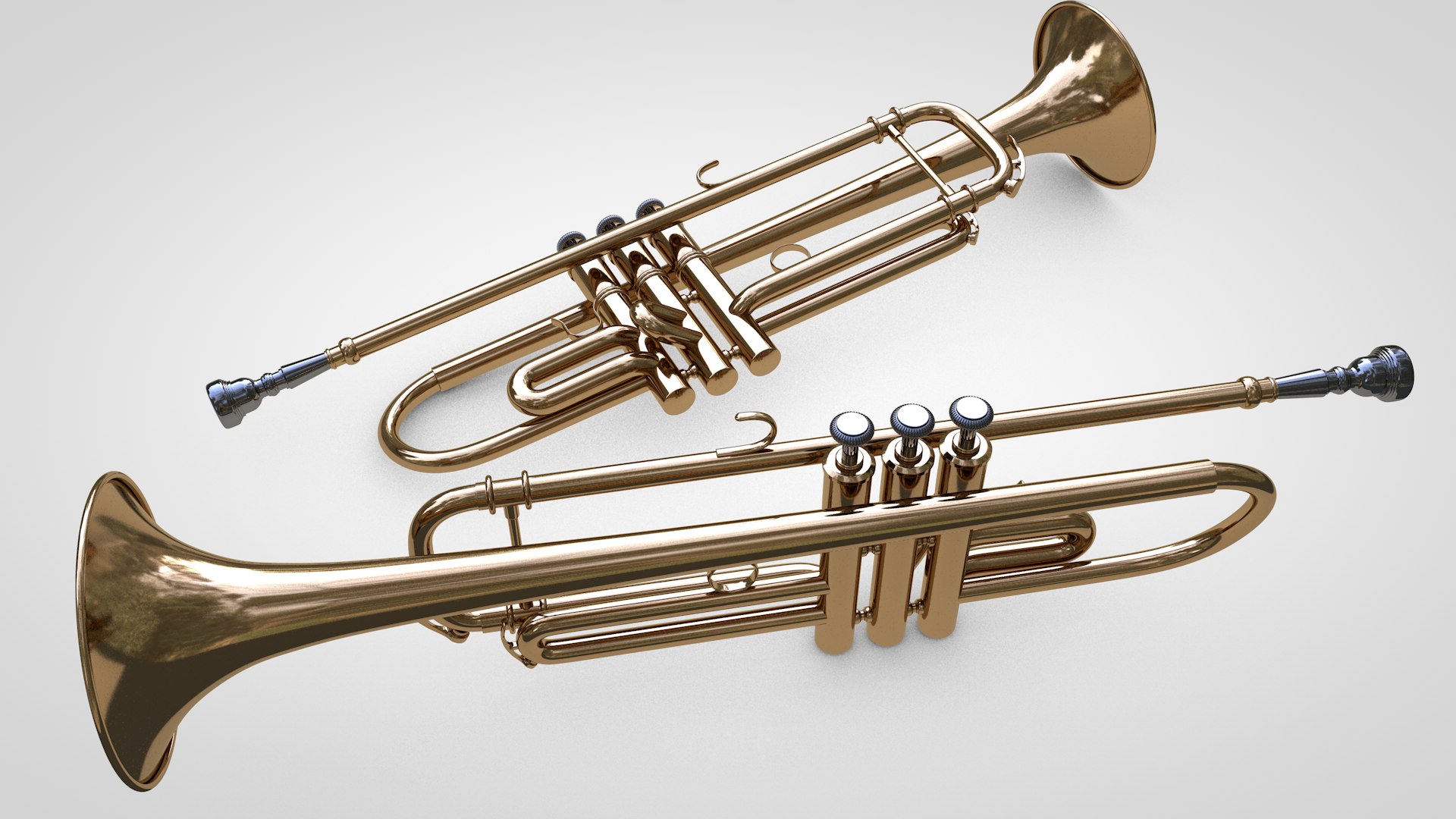 3D Trumpet Model - TurboSquid 1186307